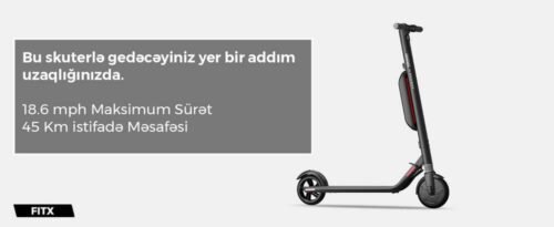 Ninebot ES4 Electric Kick Scooter (Replika) - Fitx.az