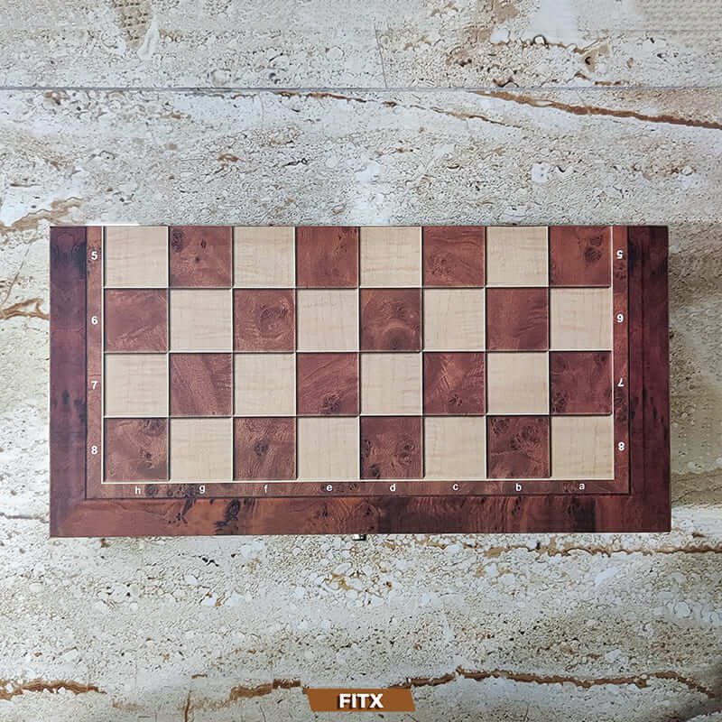 3 IN 1 Wooden International Chess Set (Maqnitli Şahmat və Nərd Dəsti ...