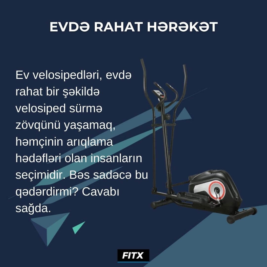 Magnetic Apple Fitness Bike Elliptik Velosiped - Fitx.az