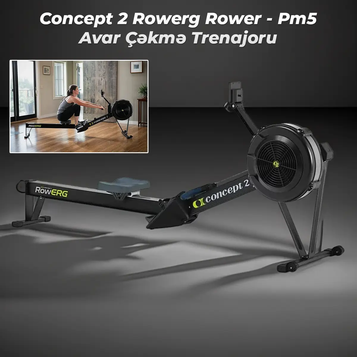 Concept 2 Rowerg Rower - Pm5 CNPT2712 Avar Çəkmə Trenajoru - Fitx.az