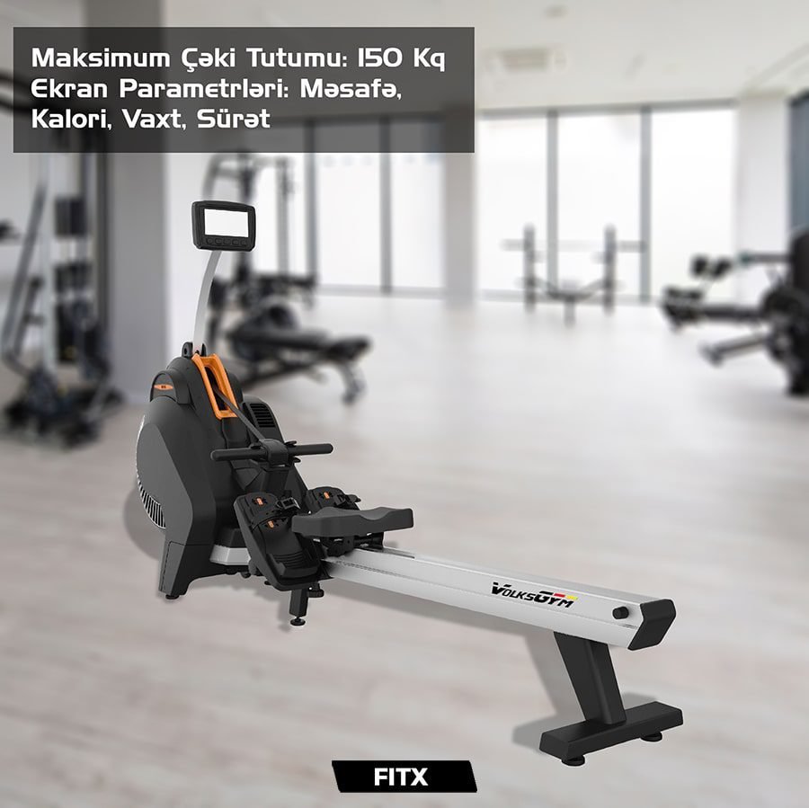 Volks Gym VG R9 Rowing Machine Avar Çəkmə Trenajoru - Fitx.az