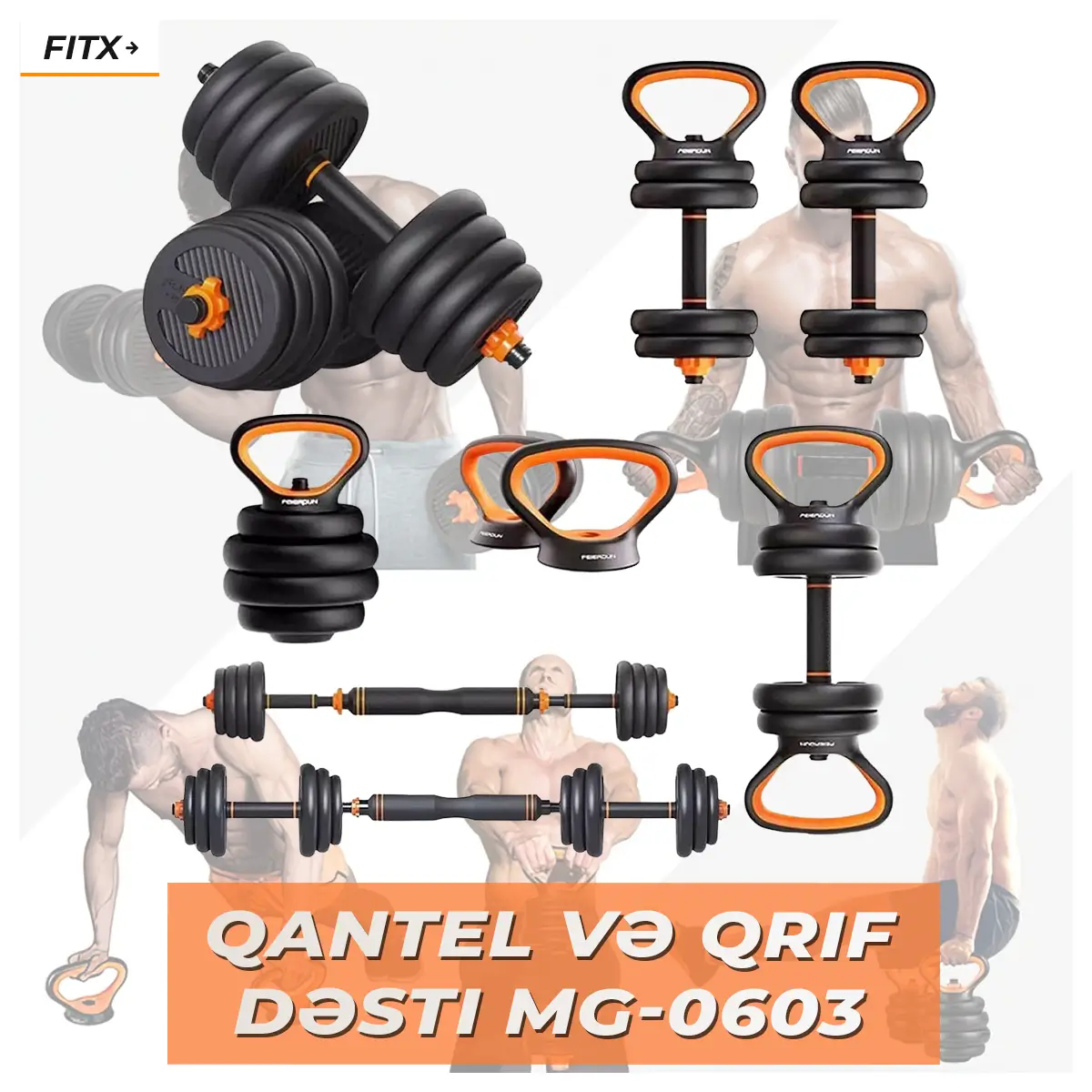 Qantel, Qrif Gira və Jim Tutacağı Dəsti (MF-0603) - Fitx.az