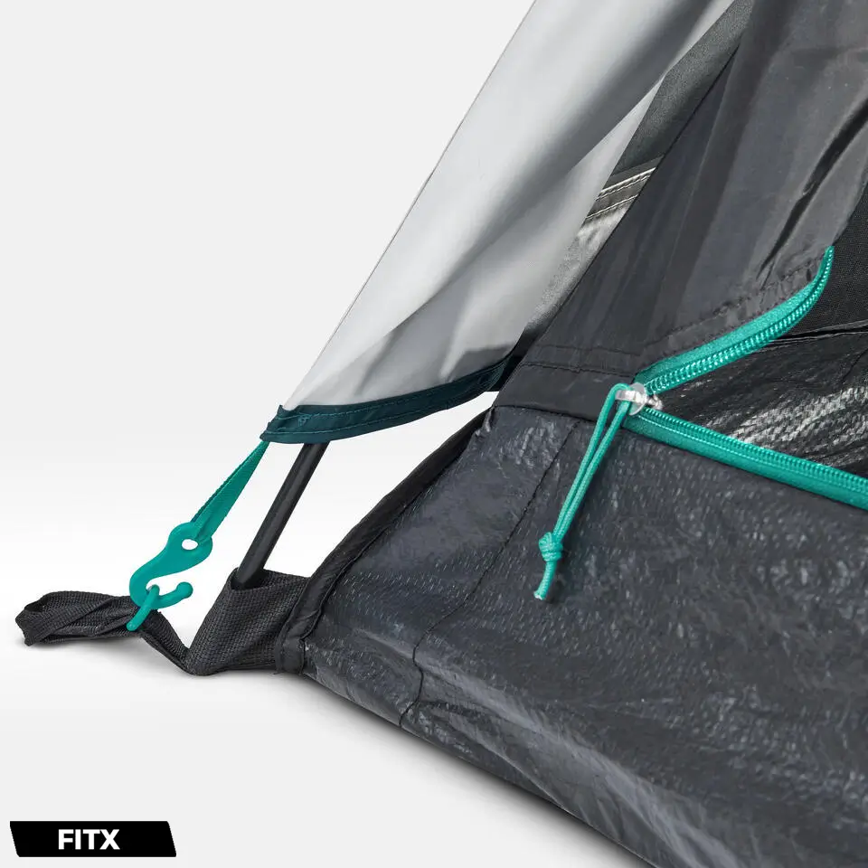 QUECHUA MH100 Fresh & Black 3 Nəfərlik Kamp Çadırı - Fitx.az