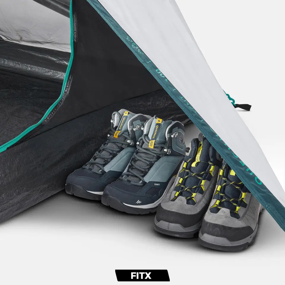 QUECHUA MH100 Fresh & Black 3 Nəfərlik Kamp Çadırı - Fitx.az