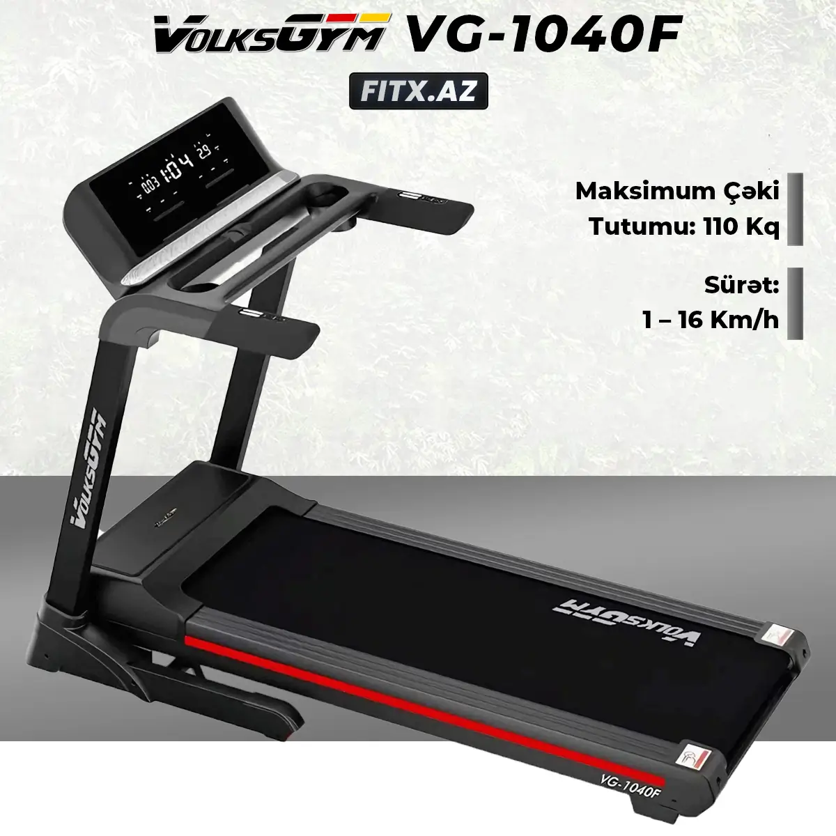 Volksgym VG-1040F Qaçış Trenajoru (Беговой) - Fitx.az