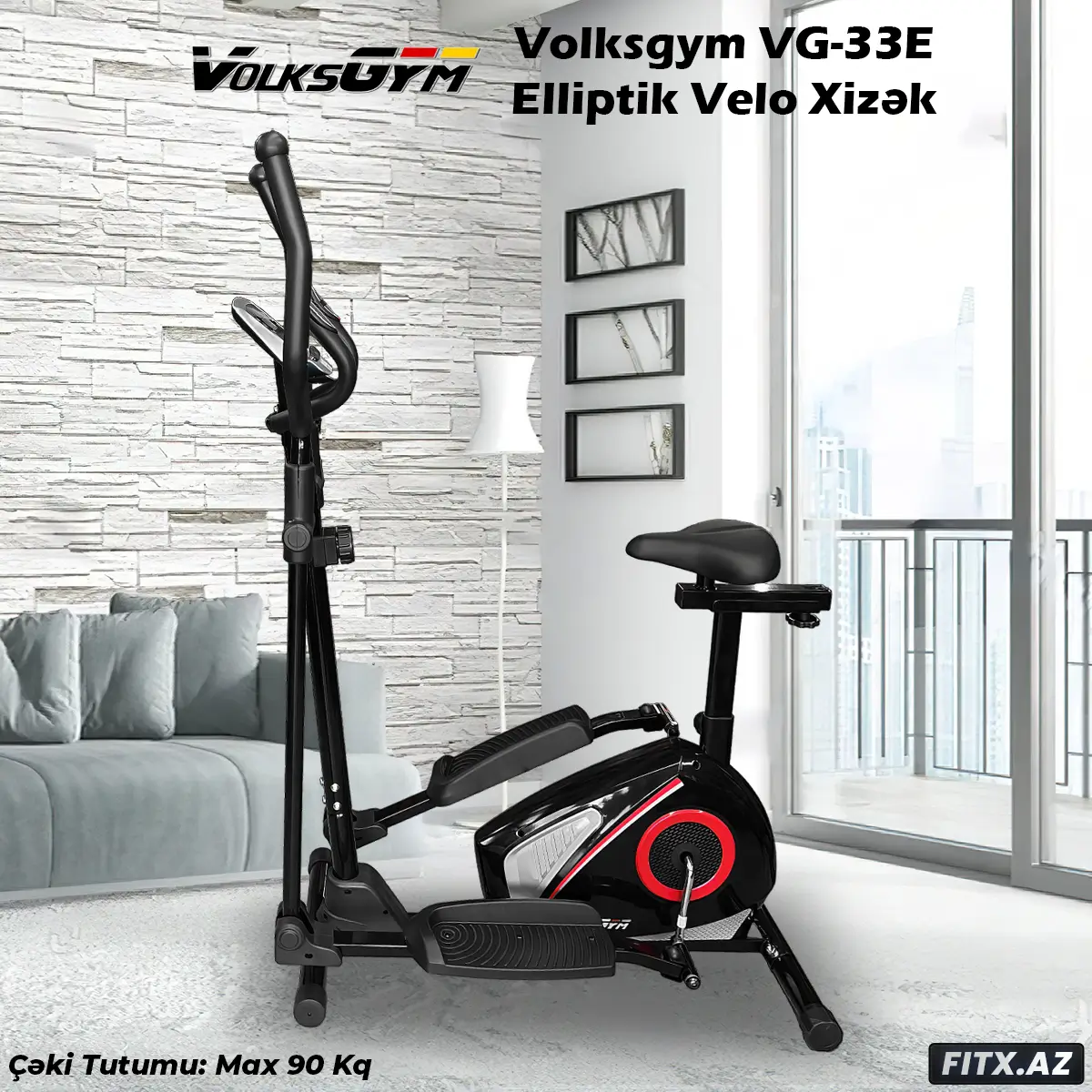 Volksgym VG-33E Elliptik Velo Xizək - Fitx.az